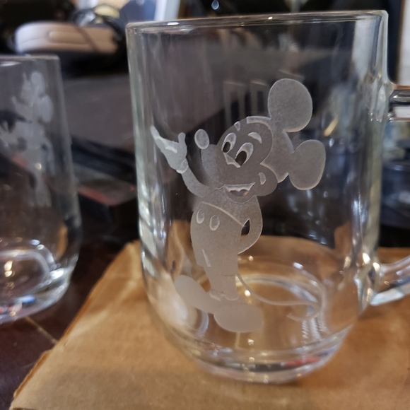 Disney | Dining | Walt Disney Productions Etched Mug Set | Poshmark